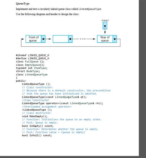 Solved Include Linkedqueuetypeh Include Using
