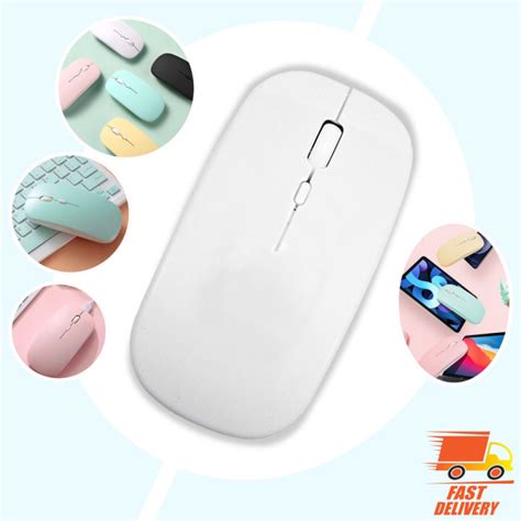 เมาส์ไร้สาย Wireless Mouse 2 4ghz Bluetooth เม้าส์ไร้สาย เมาส์บลูทูธ เมาส์ทำงาน Th