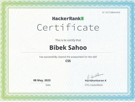 Bibekananda Sahoo On Linkedin I Got My First Certificate In Css