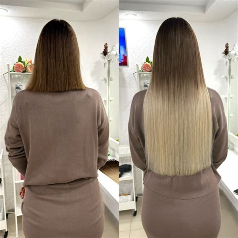 НАРАЩИВАНИЕ ВОЛОС ОБУЧЕНИЕ ОМБРЕ 😍🔥💣 Когда свои волосы тёмные но очень хочется стать