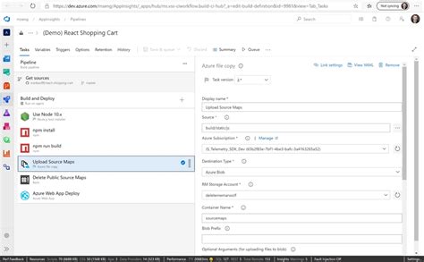 Using Azure Monitor Source Map Support To Debug Javascript Errors