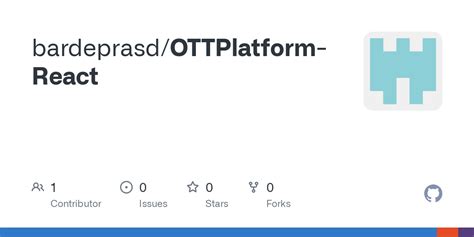 Github Bardeprasdottplatform React