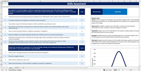 Analytics Skill Assessment Template Excel Xls