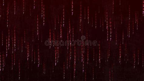 Matrix Digital Binary Code Moving Down High Tech Digital Binary Code In Matrix Style Stock