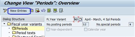 Create Fiscal Year Variant In Sap Fiscal Year Accounting Period