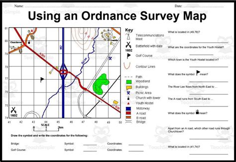 Using An Ordnance Survey Map By Teach Simple