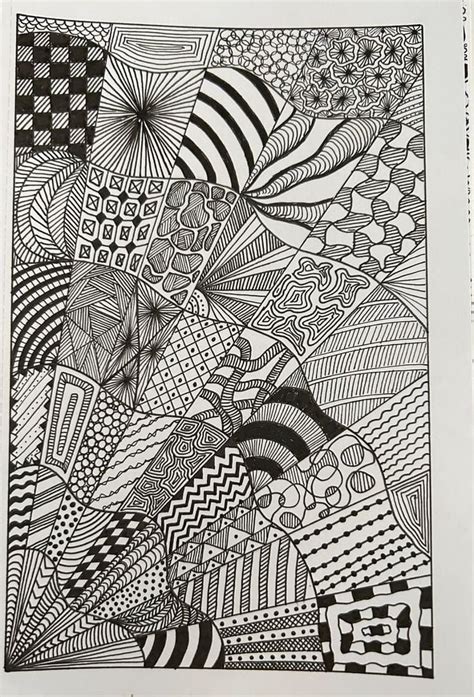 Drawing Techniques Beautiful Drawing With Zentangle Pattern ️