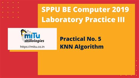 Sppu Be Computer Laboratory Practice Iii 2019 Pattern Practical 5 Knn Classification Youtube