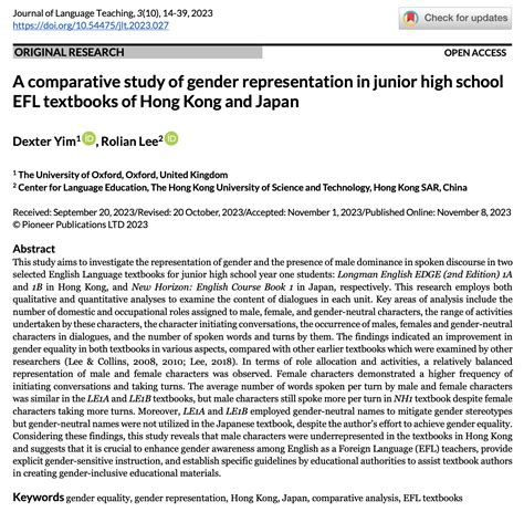 Journal Of Language Teaching