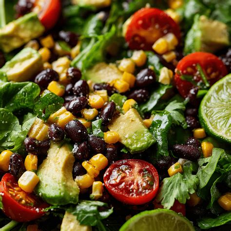 Refresh With Black Bean Corn Avocado Salad With Lime Vinaigrette