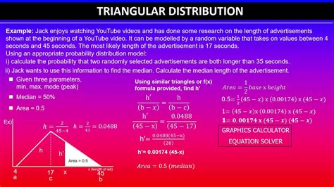 Triangular Distribution Excellence Probability Distributions