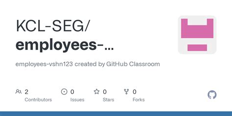 Github Kcl Seg Employees Vshn123 Employees Vshn123 Created By Github Classroom