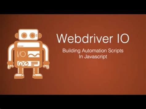 WebDriver IO Part 1 YouTube