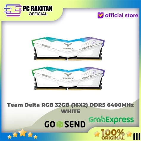 Jual Team Tforce Delta Ram Longdimm Ddr5 32gb 16gbx2 Pc6400 Rgb White