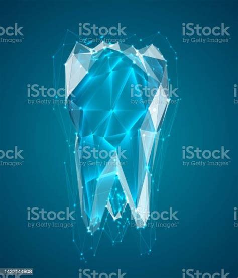 치과 의학을위한 벡터 3d 치아 파란색 배경에 3차원 형태에 대한 스톡 벡터 아트 및 기타 이미지 3차원 형태 가능성 개선 Istock