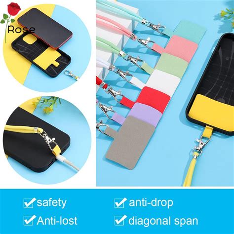 Rose สายคล้องโทรศัพท์มือถือ ไนล่อน ปรับได้ กันหาย หลากสี Rosegoods1 Th Thaipick