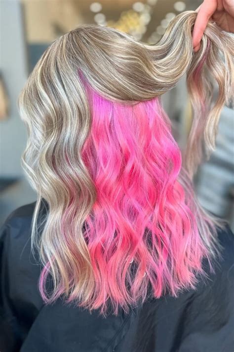 25 Fun And Gorgeous Peekaboo Hair Color Ideas For Some Added Personality