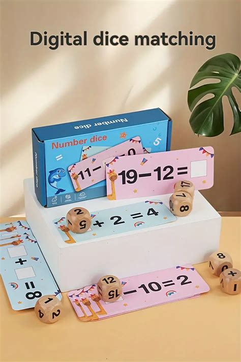 영어 주사위 게임 알파벳 및 숫자 퍼즐 3세 이상 어린이 재미있는 학습으로 인지 기술 향상 Temu