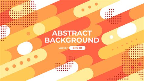 추상 기하학적 배경입니다 동적 모양 컴포지션입니다 심플한 모던 한 디자인 미래 지향적 인 배너 포스터 전단지 커버 템플릿 플랫 스타일 벡터 Eps10 그림입니다 오렌지와