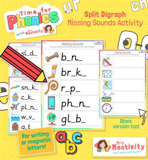 Split Digraph Worksheet Complete The Split Digraph Phase 5 Split
