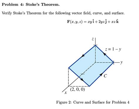 solved problem 4 stoke s theorem verify stoke s theorem