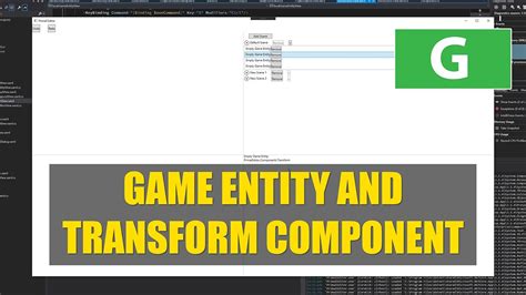 game engine programming 006 implement game entity and components in primal editor c game