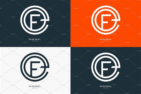 Monogram Icon Logo Eof Or Foe Branding And Logo Templates ~ Creative Market