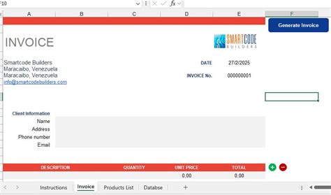Invoice Generator Create Automated Invoices In Excel With Vba