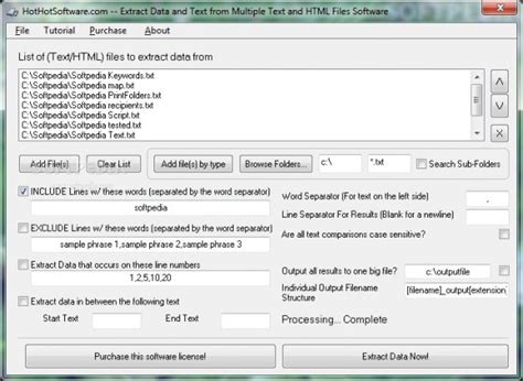 Extract Data And Text From Multiple Text And Html Files Download