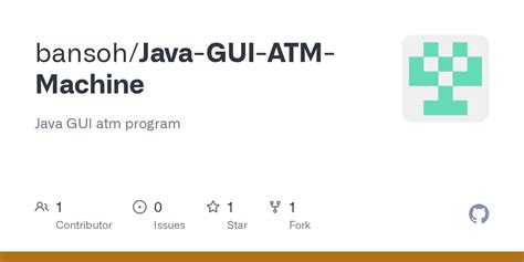 Github Bansohjava Gui Atm Machine Java Gui Atm Program
