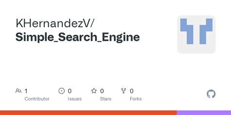 Github Khernandezvsimplesearchengine