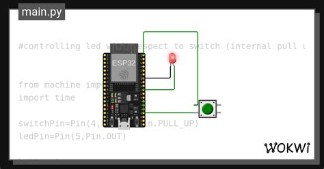 Pullup Led Wokwi Esp32 Stm32 Arduino Simulator