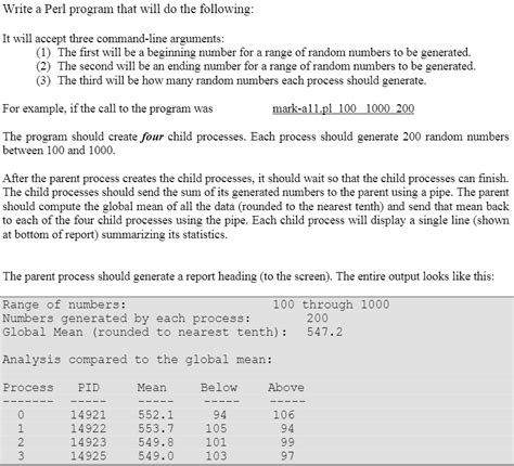 Write A Perl Program That Will Do The Following It