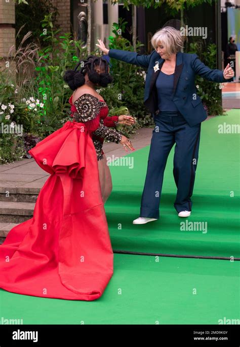 Yemi Alade And British Actress Emma Thompson Pose For Photographers