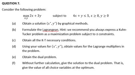solved question 7 consider the following