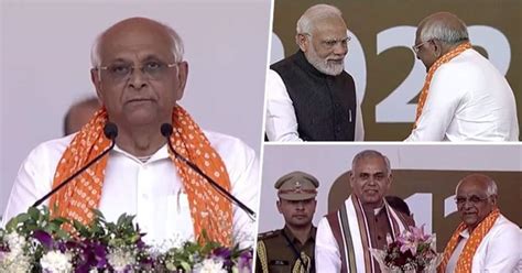 Bhupendra Patel Takes Oath As Gujarat Cm For 2nd Time Know His Cabinet