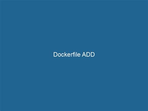 Dockerfile Add Dockerpros