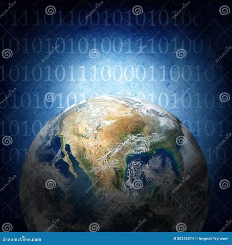 Binary Code Of The World Stock Photo Image Of Coding