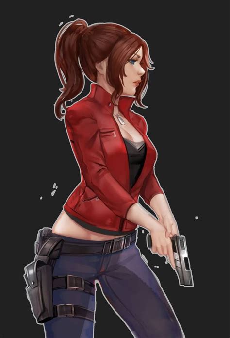 Headshot Claire Redfield Resident Evil Fan Art Drawing Hbyrgq