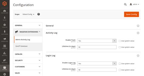 How To Configure Magento Admin Action Log