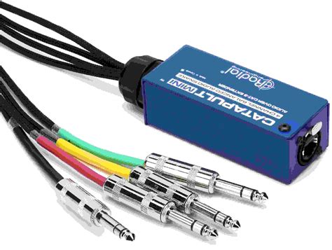 Radial Catapult Mini Trs Cat 56 Audio Snake Module With 14 Inch Trs