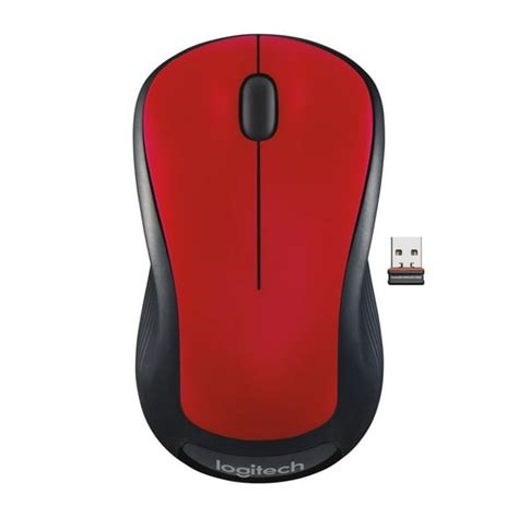 Logitech Full Size Wireless Mouse Usb Nano Receiver 1000 Dpi Optical Tracking Ambidextrous