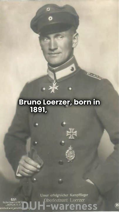 Ww1 Pilots Bruno Loerzer History Germany Prussia Ww1 Fighterpilot