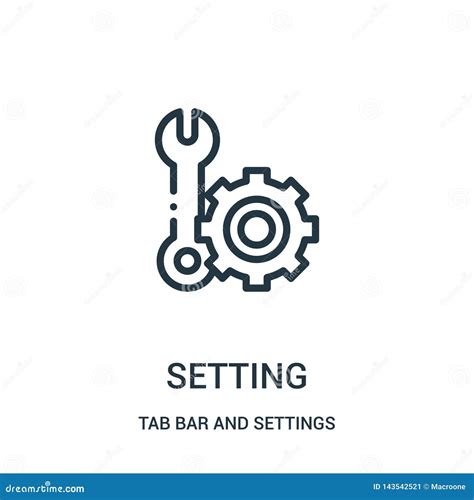 Setting Icon Vector From Tab Bar And Settings Collection Thin Line