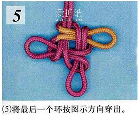 怎么编织中国结图解 红绳中国结的编法步骤 爱折纸网