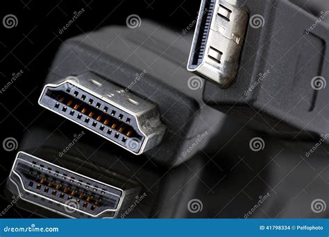 Hdmi Cable Stock Photo Image Of Cord Contact Connector