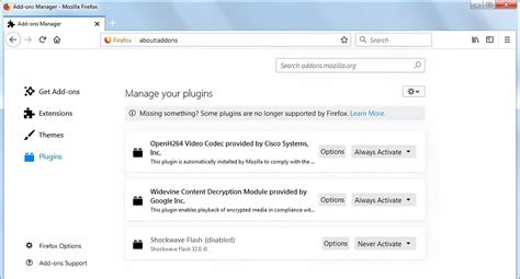 How To Remove Shockwave Flash Plugin From Firefox