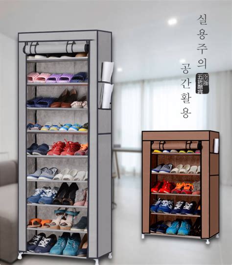 현관 신발정리대 조립식 부직포 좁은현관 원룸 간이 신발장 네이버 블로그