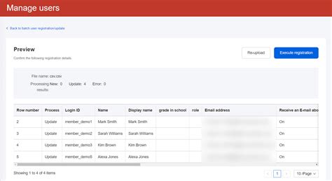 Batch User Registration And UpdateHow To Use LearningBOX