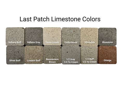 Limestone Color Chart Cast Stone Colors Cast Stone Sun Precast Co
